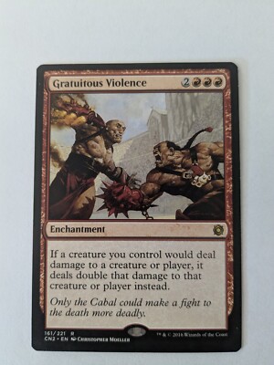 Magic MTG CONSPIRACY TAKE THE CROWN GRATUITOUS VIOLENCE ENGLISH CARD ...