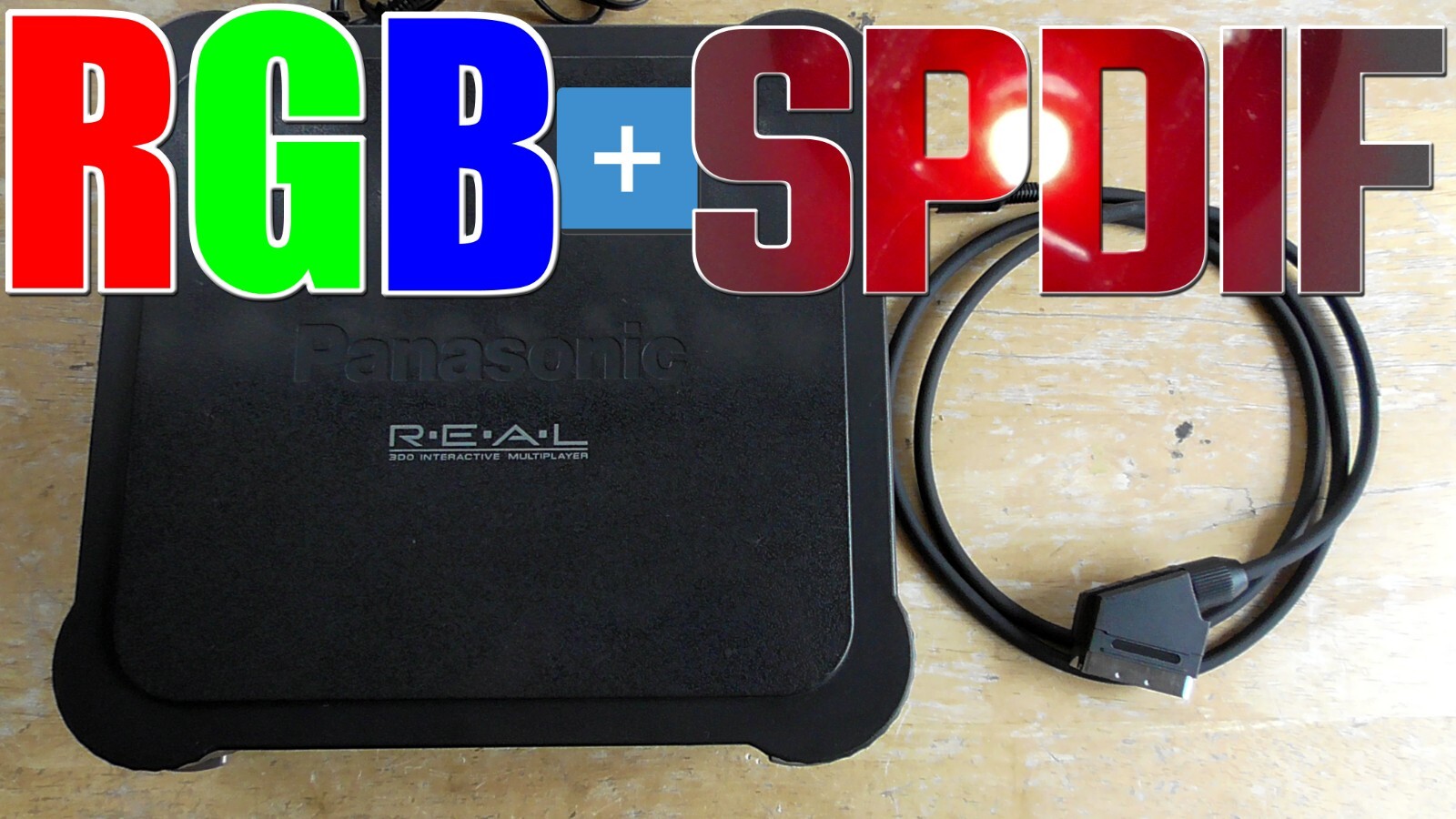 3DO REAL FZ-1 Csync RGB 240p/480i Picture centered shown S/PDIF FULL ...