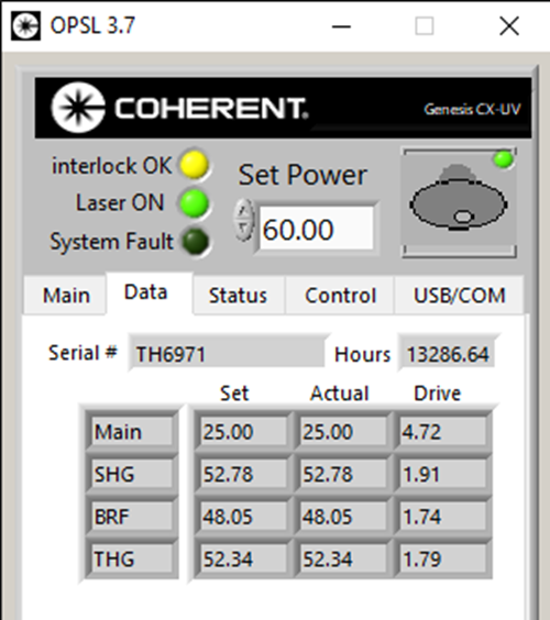 Coherent Genesis CX Compact OEM 355nm 60mW CW UV OPSL Complete Laser ...