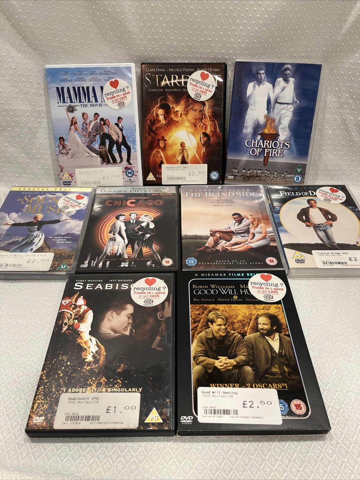 Lot Of 9 DVDs—Zone 2—Mamma Mia, Stardust, Chariots of Fire, Chicago | eBay