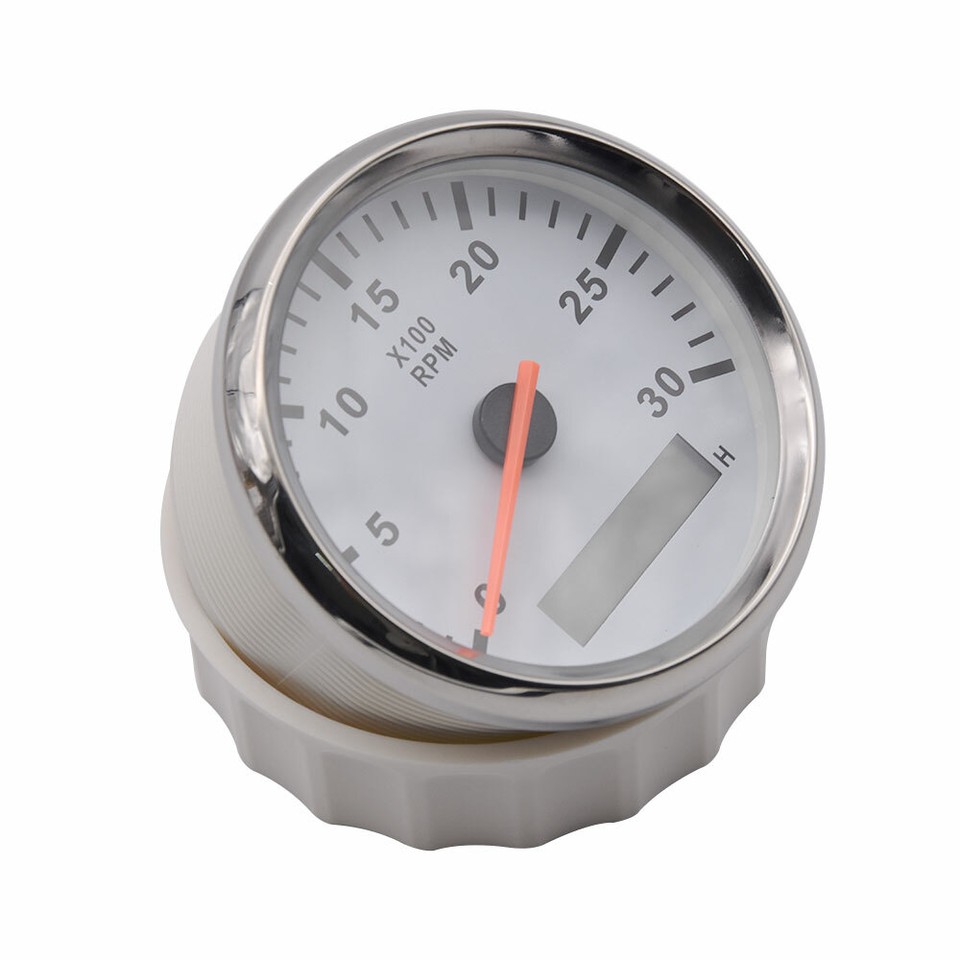 85mm Boat Marine Tachometer Diesel Engine Tacho Gauge 3000 RPM Digital ...