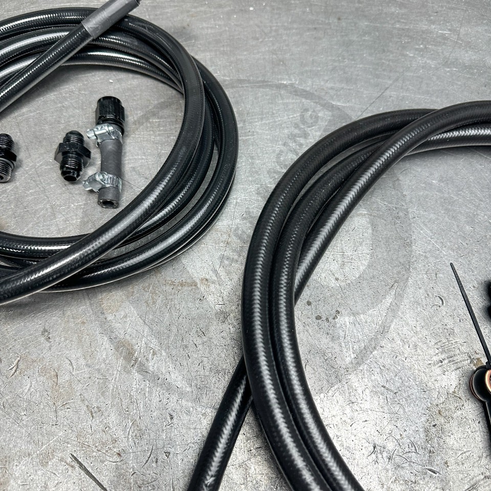 94-95 Integra E85 Compatible Stainless Steel Fuel Lines Kit -8AN FEED ...