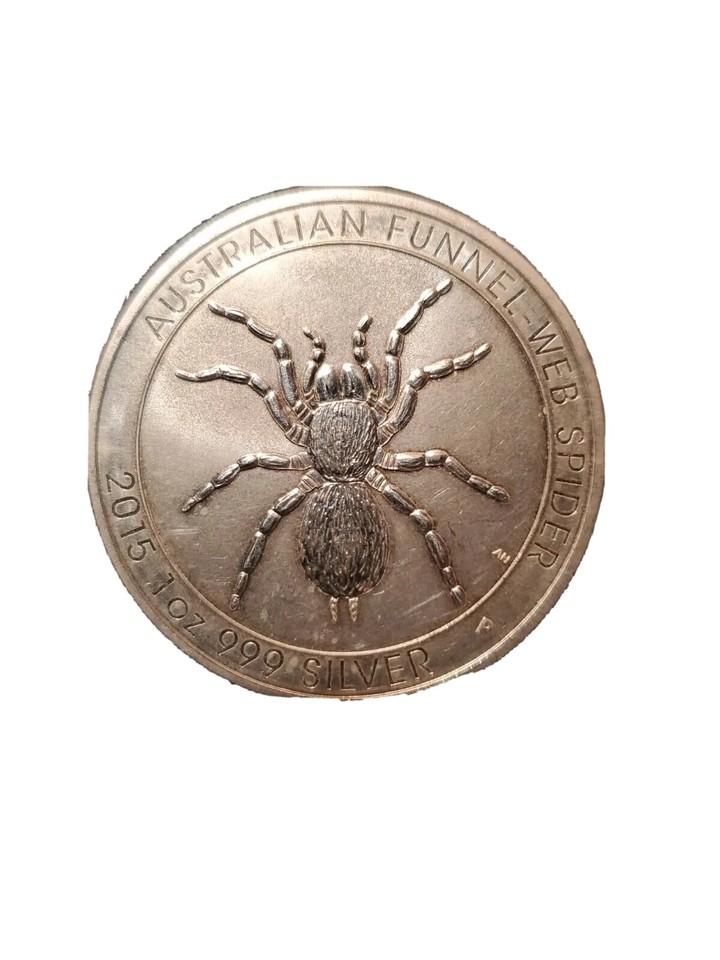 2015 Silver Australian Funnel Spider Coin | eBay
