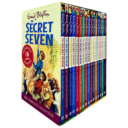 Enid Blyton Secret Seven Series 16 Books Collection Box Set Children ...