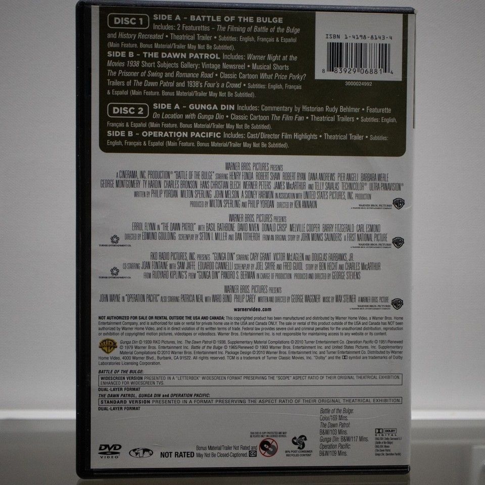 Battle Of The Bulge & The Dawn Patrol & Gunga Gin & Operation Pacific ...