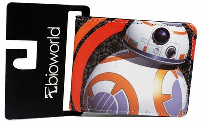 STAR WARS BB-8 BB8 DROID PRINTED BI-FOLD WALLET Authentic *NEW* RARE ...