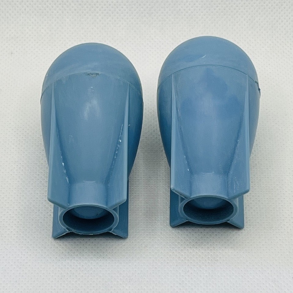 Vintage MCM Rocket Salt and Pepper Shaker Set Atomic 1950s Blue Plastic ...