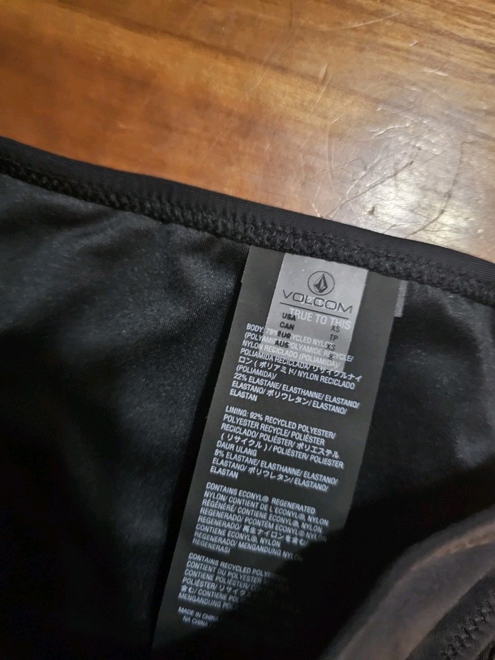 Volcom Women's Standard Simply Solid V Black Swimsuit Bikini Bottom Size XS NWT | eBay