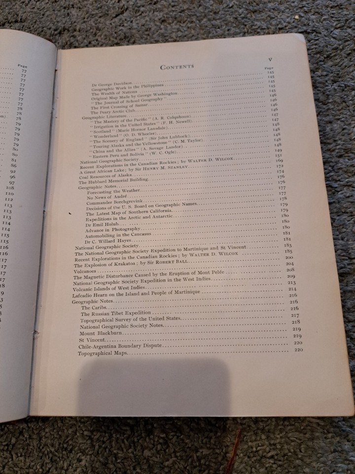 Bound Volume National Geographic Magazine 1902 Volume XIII | eBay