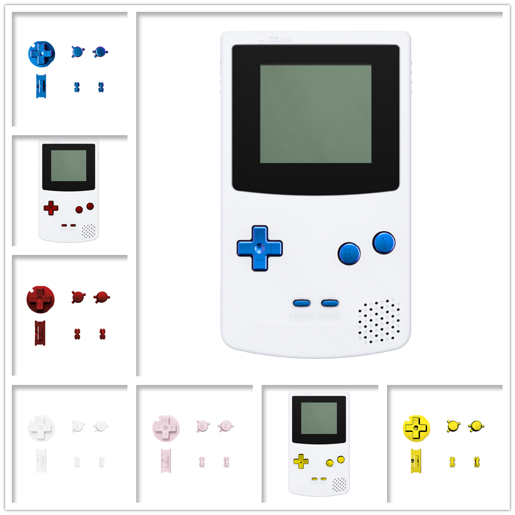 GBC Replacement Full Set Buttons & Repair Tools for Gameboy Color Game ...