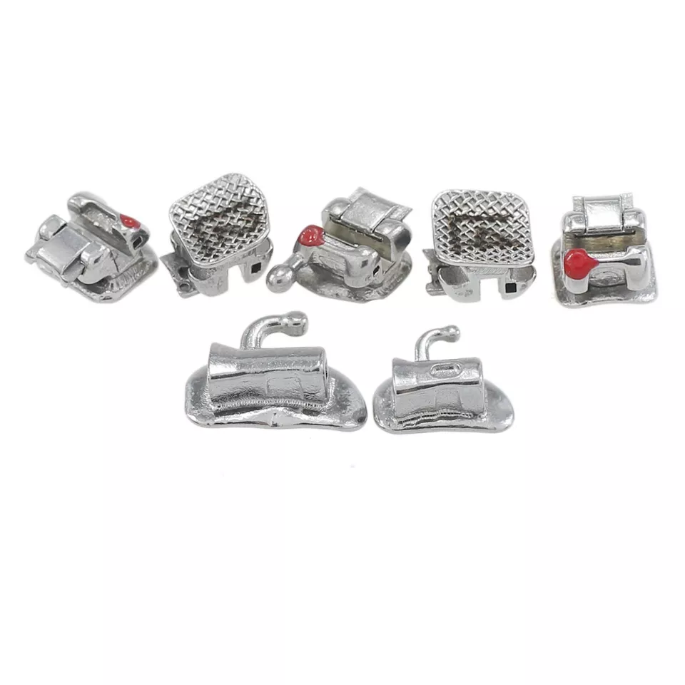 5 Sets Dental Orthodontic Self Ligating Brackets Metal Braces Roth 022 ...