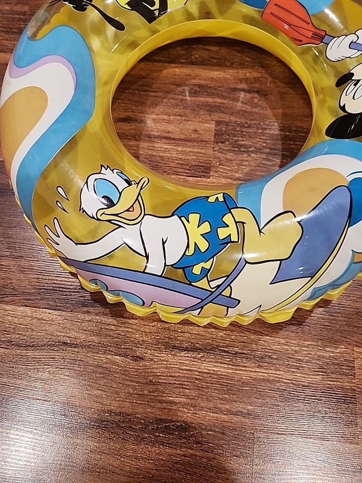 VTG Intex The Wet Set Disney Mickey Donald Goofy Inflatable Swim Ring ...