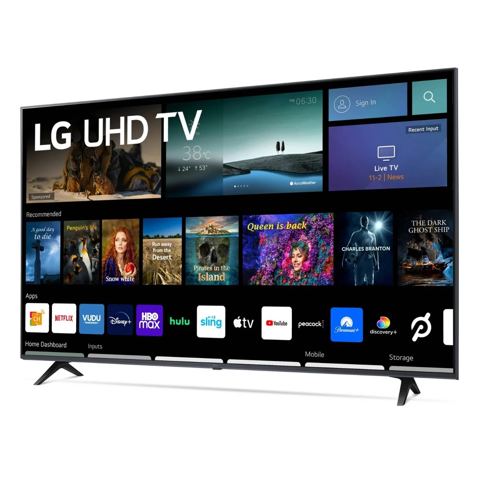 LG 50” Big Flat-Screen 4K UHD Resolution Smart TV, 2160p, webOS | eBay