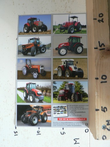 STICKER,DECAL TRACKTOR TREKKER SHEET WITH 9 STICKERS BASAK,TAFE ...