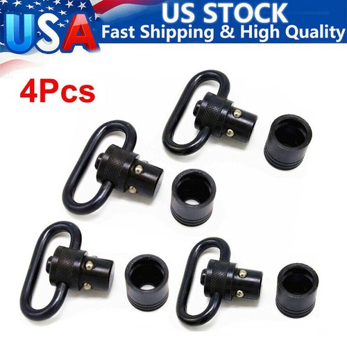 4Pcs Quick Release QD Tactical Sling Swivels Push Button Loop Adapter ...