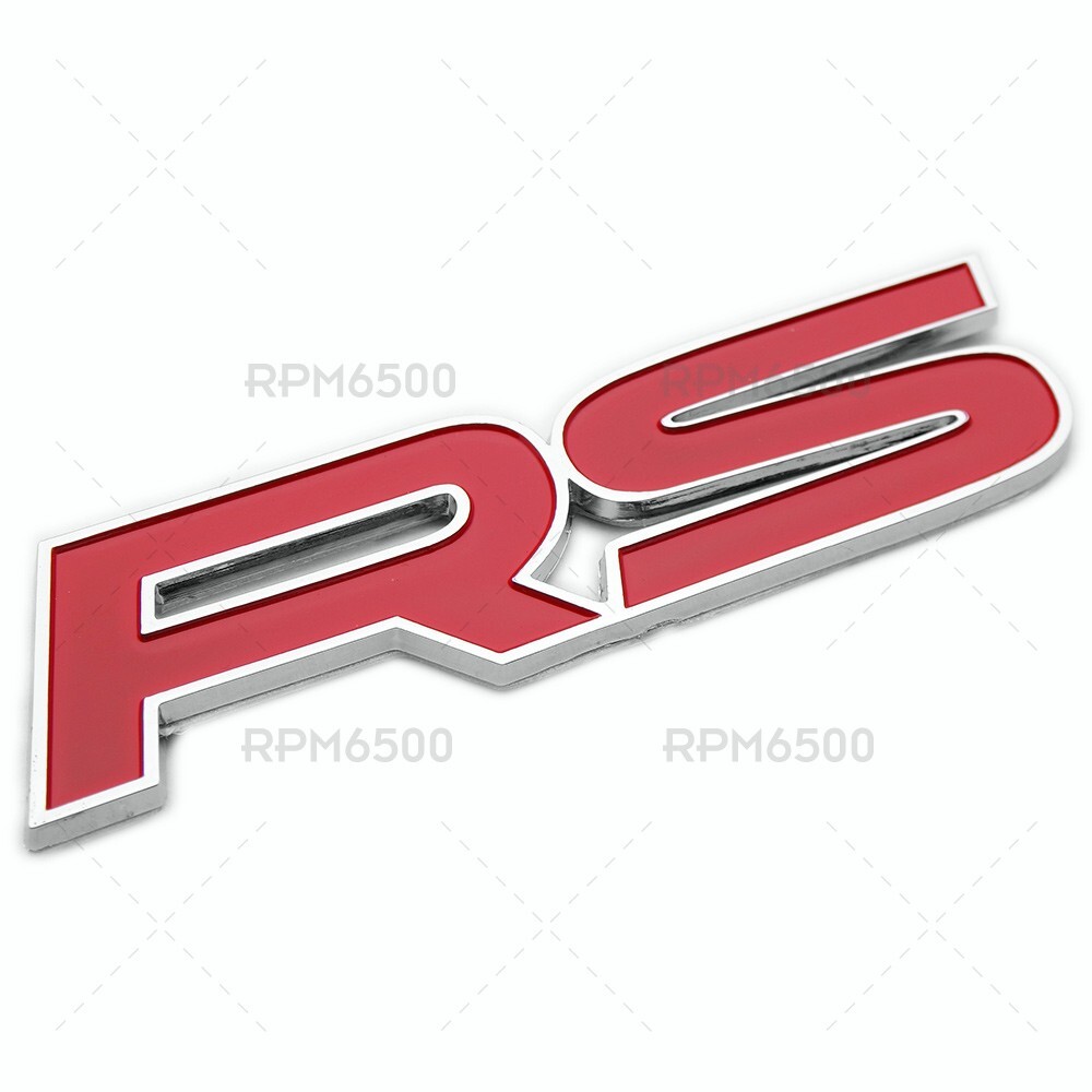 Universal 3D RS Racing Sport Car Logo Badge Decal Sticker Emblem ...