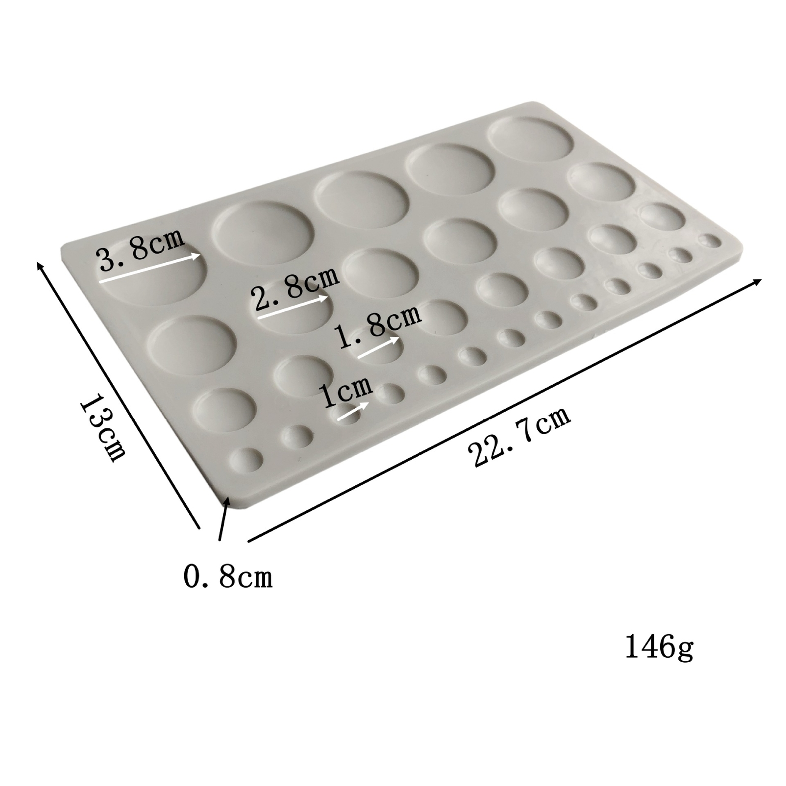 Multi-size In One Silicone Pad Wax Seal Stamp Mold Silicone Pad Mat ...