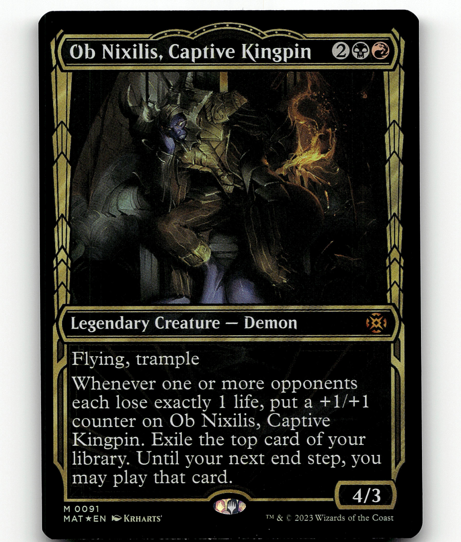 FOIL - MTG Ob Nixilis, Captive Kingpin (Showcase) 91 MOM: The Aftermath ...