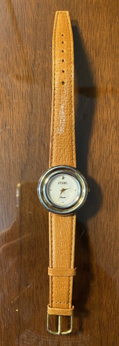 Vintage Women’s Gitano Arabic Roman Watch - Brown Leather Band - New ...