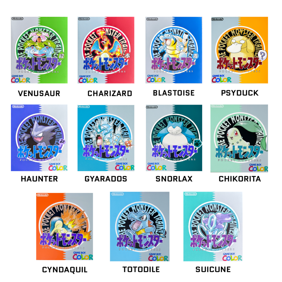 Nintendo Game Boy Color GBC AMOLED XL Touch LCD Pokemon UV VENUSAUR ...