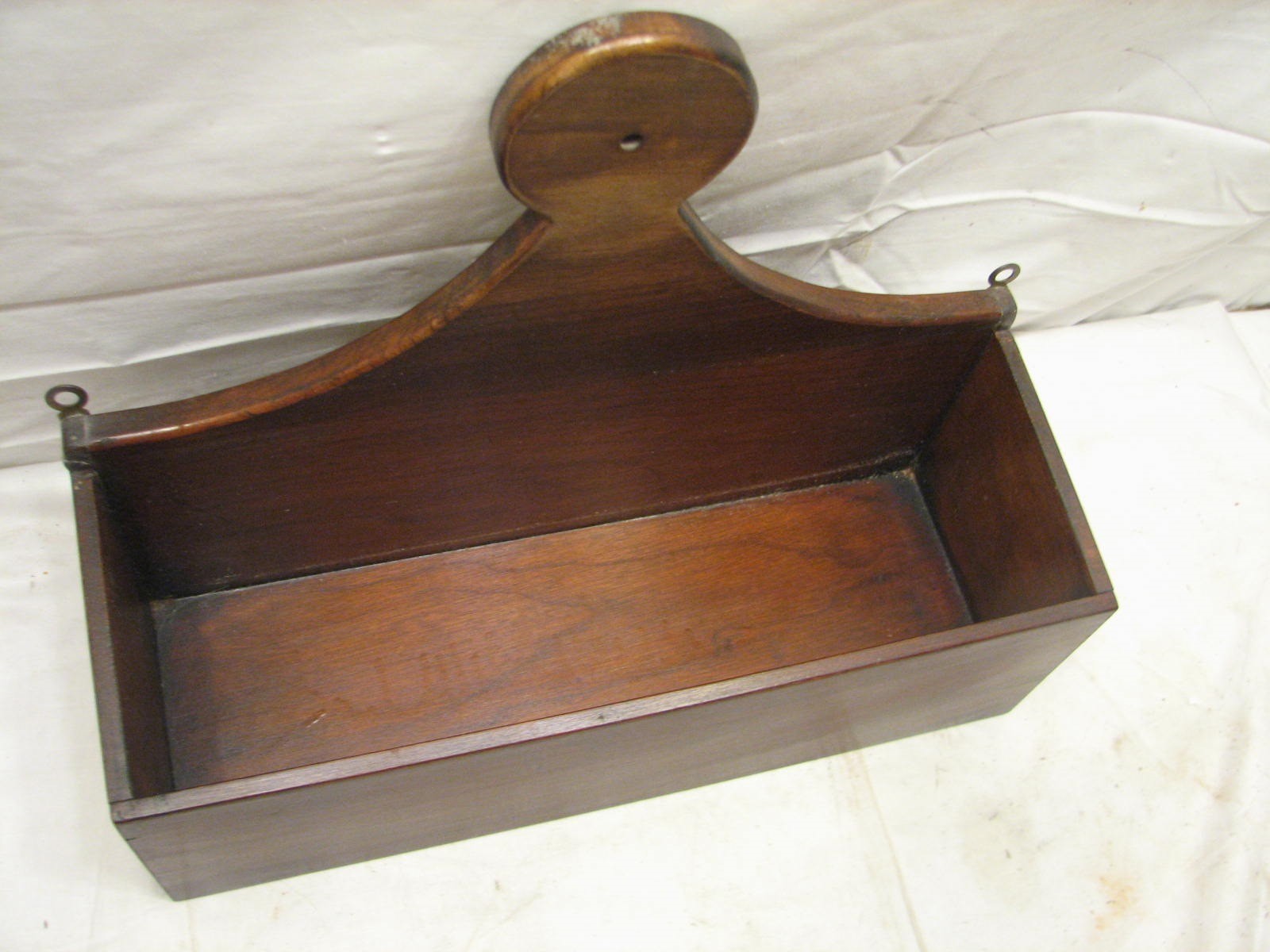 Wood Cherry Wall Colonial Candlebox Pocket Wooden Lidded Candle Box ...