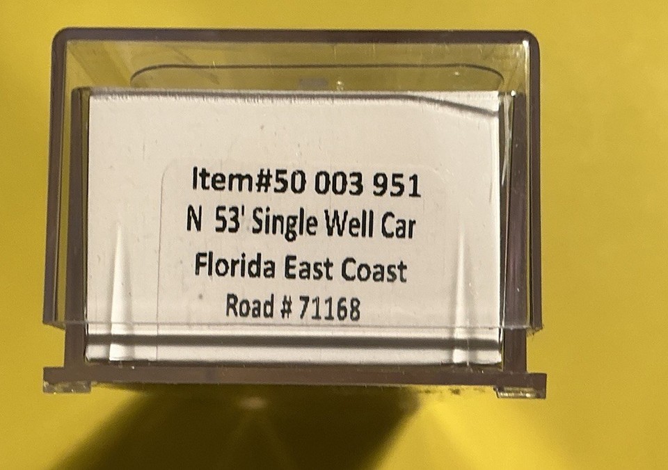 Atlas N Scale Florida East Coast (FEC) 53’ Single Well Car—NIB | eBay
