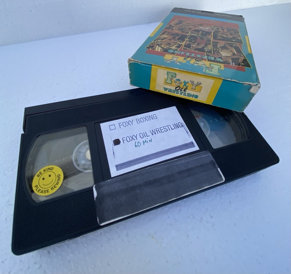 Foxy Oil Wrestling VHS Main Event Action Inc Tropicana Nightclub Trash ...