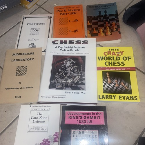 Lot of 9 Chess Books PIRC Defense, Middlegame lab, Caro Kann Defense ...