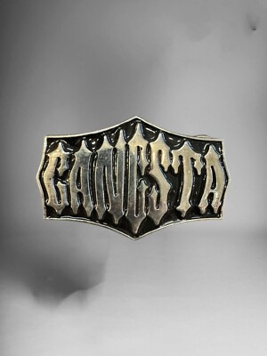 Gangsta Belt Buckle Gangster Hebilla Con Gangsta | eBay
