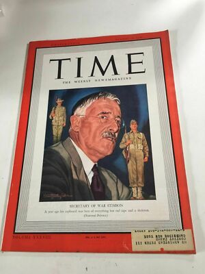 Time Magazine WW2 1941 Stimson | eBay