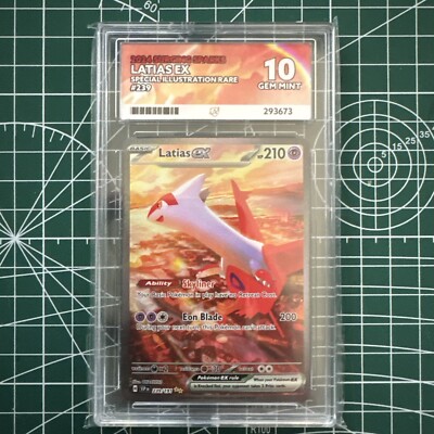 Pokémon TCG - LATIAS ex #239/191 Surging Sparks SIR ACE GRADING 10 GEM ...