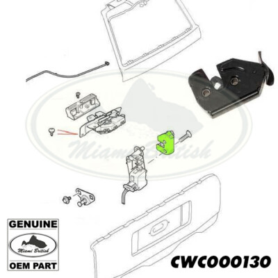 LAND ROVER REAR DOOR TAIL GATE LOWER LATCH LH RANGE 03-12 CWC000130 OEM ...