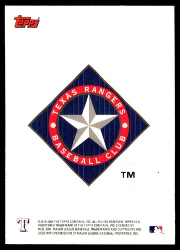 2001 Topps team logo Stickers Texas Rangers #NNO | eBay