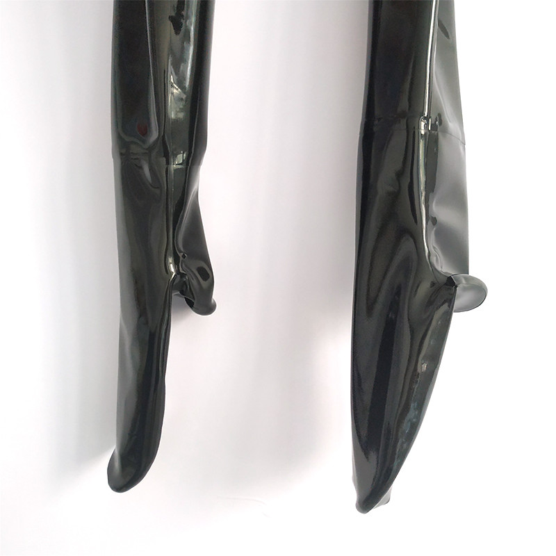 Full Cover Latex Catsuit Back Zipper Bodysuit Rubber Jumpsuit Club Wear ...