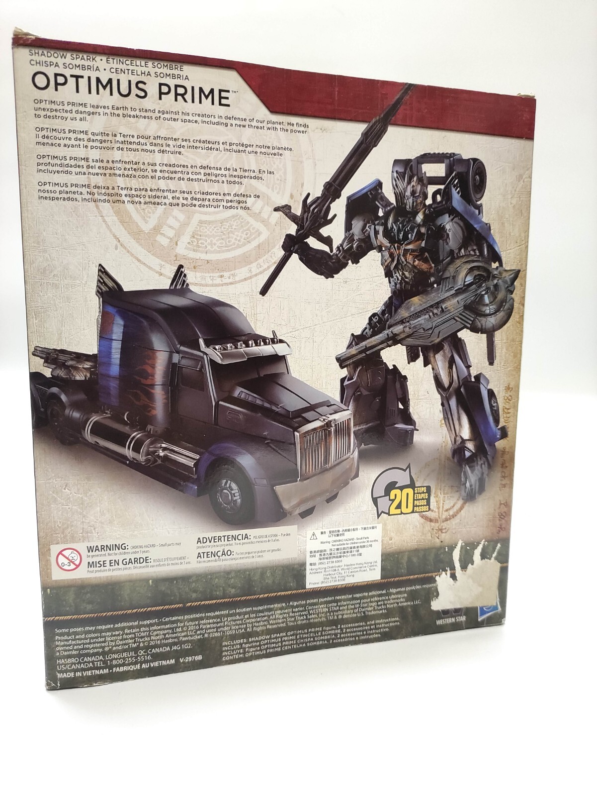 Transformers Shadow Spark Optimus Prime Last Knight Hasbro Asia in USA ...