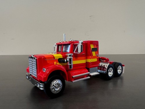 1/64 DCP/First Gear Western Star 4900 Sleeper- Orange w/ Stripes | eBay