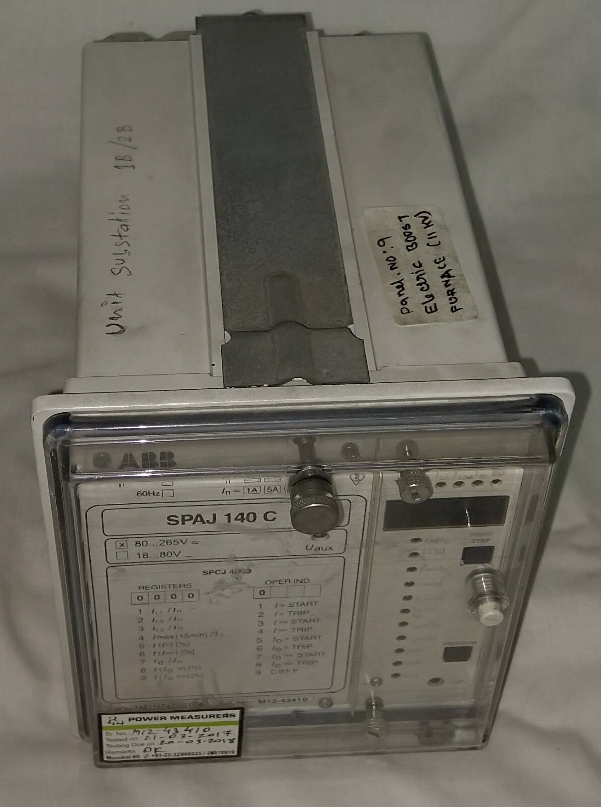 ABB SPAJ 140 C Over Current and Earth Fault Relay (SPAJ140C) | eBay
