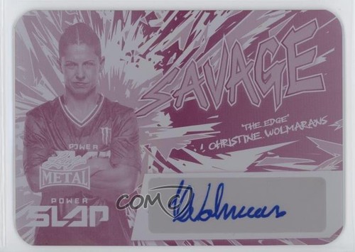 2025 Leaf Metal Power Slap Savage 1/1 “The Edge” Christine Wolmarans ...