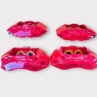 2014-2019 CHEVROLET CORVETTE CALIPERS C7 JL9 POWDER COATED RED REBUILT ...
