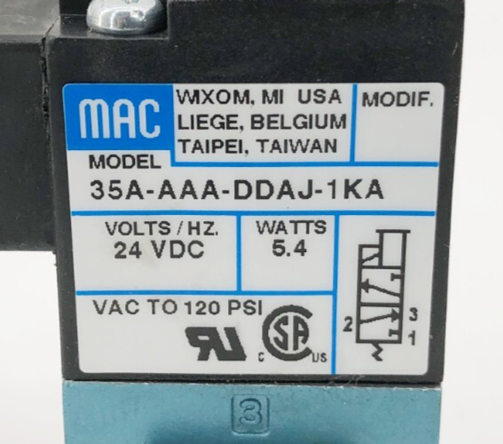 New MAC Valves 35A-AAA-DDAJ-1KA Solenoid Valve 24VDC 3-Way | eBay