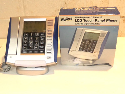DIGITECH Digital Telephone 2 Line Speaker LCD Touch Screen Calculator ...