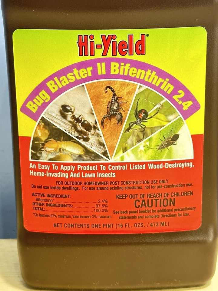 Hi-Yield Bug Blaster Bifenthrin 2.4 16 oz carpenter bees termites ...