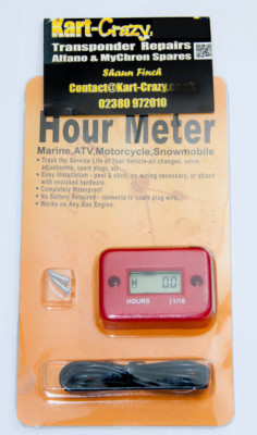Kart Engine Hour Meter Timer - Red Rotax Honda X30 MX Motocross | eBay UK
