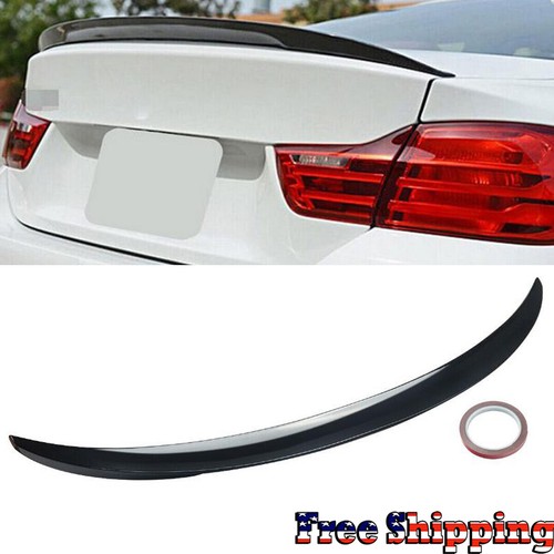 Gloss Black Rear Trunk Lip Spoiler Wing For BMW F36 Gran Coupe 2014 ...
