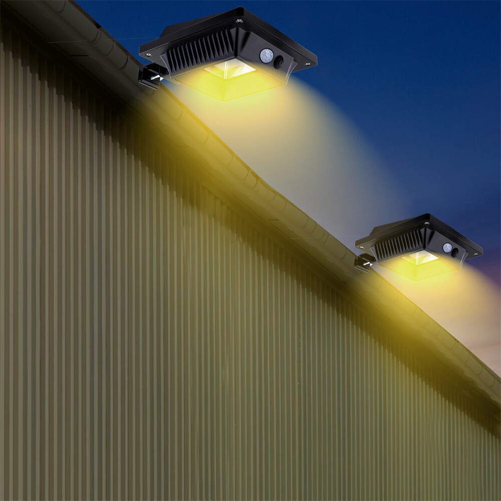 2Pack Solar Motion Sensor Lights 25LEDs for Garden Fence Gutter IP65 ...