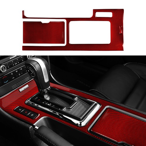 23Pcs Full Kit Red Interior Carbon Fiber Decal Trim Cover Fit Ford ...