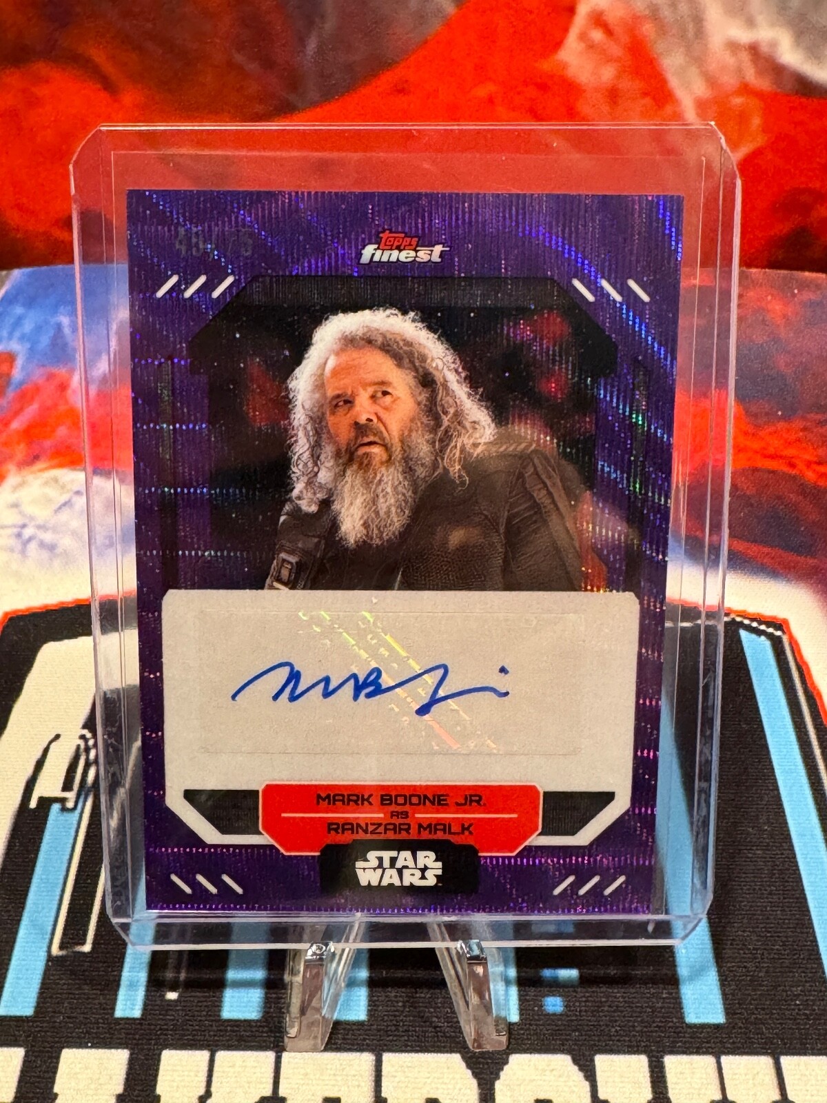 2023 Topps Finest Star Wars - MARK BOONE JR as RANZAR MALK - Purple ...