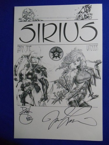 LINSNER SIRIUS ENTERTAINMENT DARK ONE DAWN & QUEEN JATARRI PRINT 2X ...