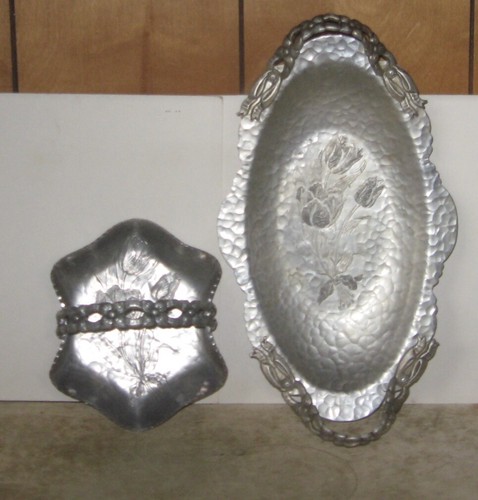 1940's Hand Wrought Creations By Rodney Kent Aluminum Tray #404 ...
