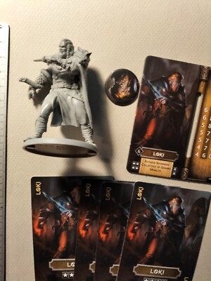 LOKI MINIATURE+CARD+DASHBOARD/VIKING/MYTHIC BATTLES RAGNAROK/G307 | eBay